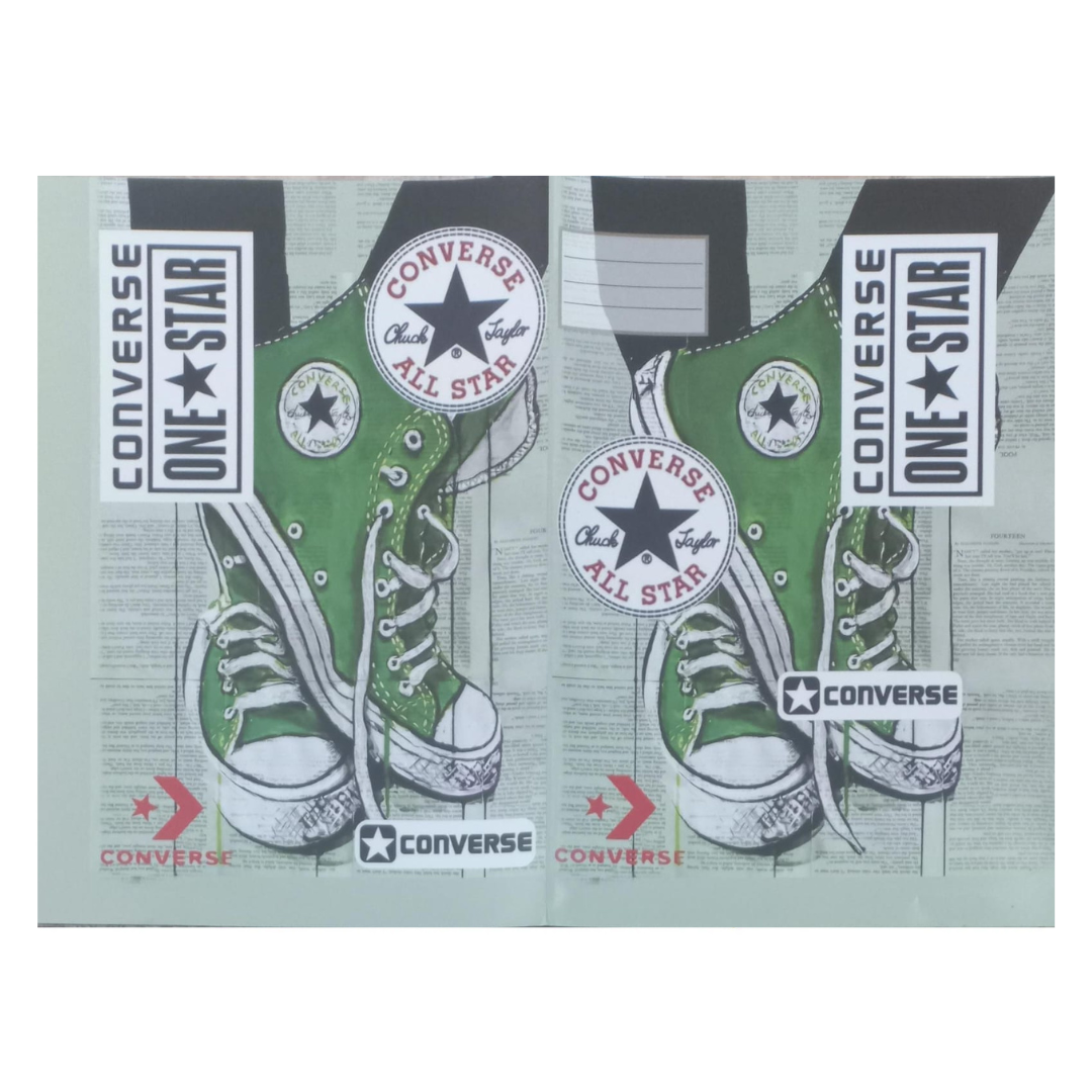A4 Precut Book Covers - Converse Green Design - Pack of 5 – Honey Bee ...