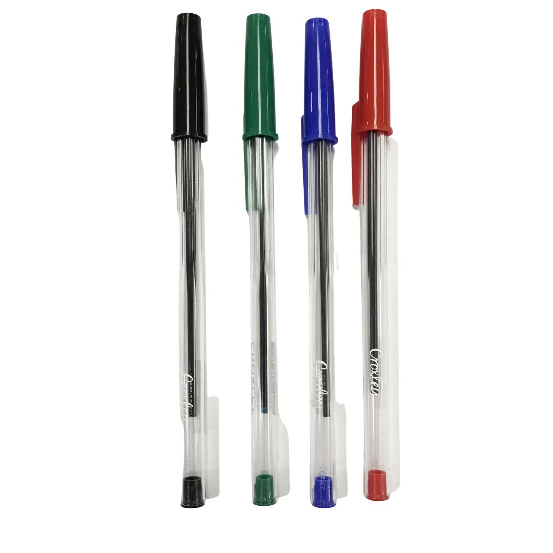 Croxley Ballpoint Pens Assorted Colours – Honey Bee Online